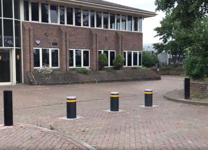 Commercial Security Bollards installation - WLS